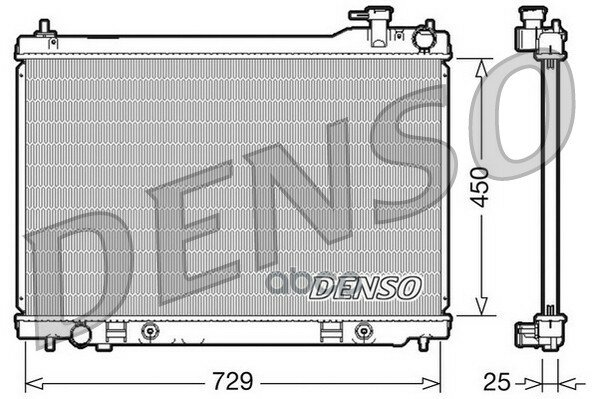 Радиатор [729x450] Denso арт. DRM46100