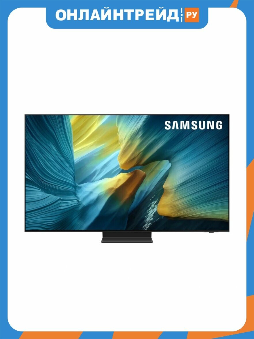 Телевизор Samsung QE55S95FAUXRU, OLED, VRR 165Hz, 4K Ultra HD, черный
