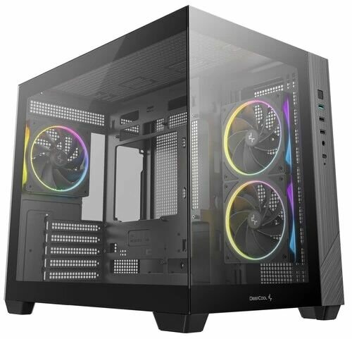 Компьютерный корпус DEEPCOOL CG330 3F (R-CG330-BKNGM3-G) черный - Mini Tower, Micro-ATX, USB 3.2 Gen 2 Type-A, USB 3.2 Gen 2 Type-C