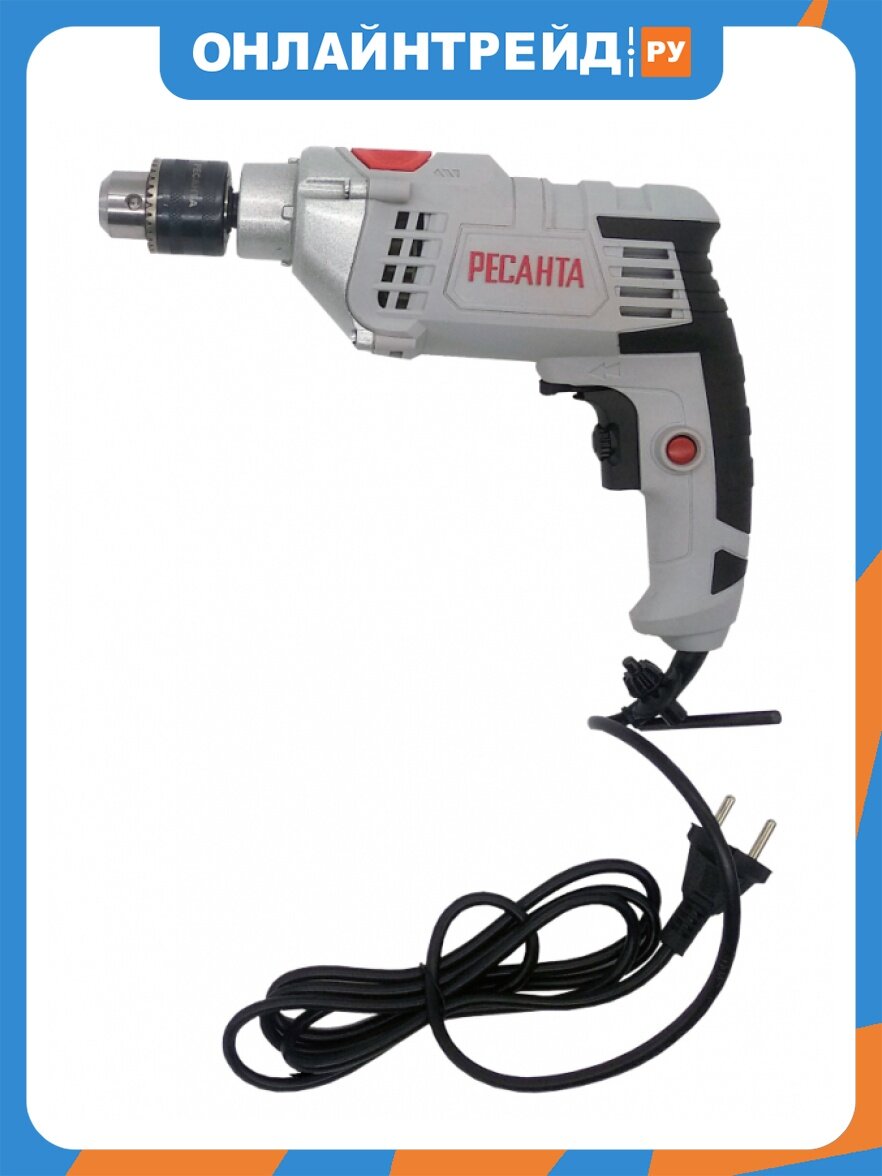 Дрель ударная Ресанта ДУ-15/950М, 75/8/4