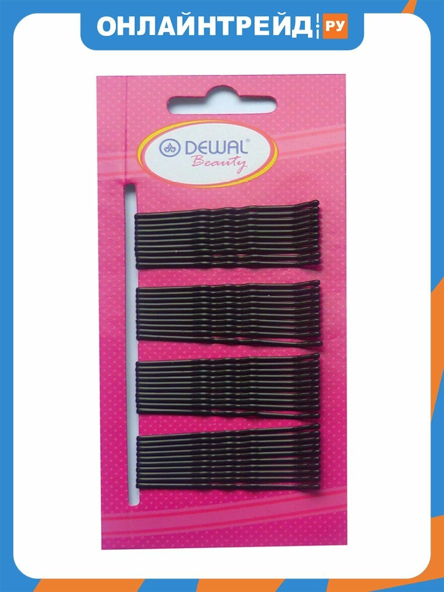 Заколки-невидимки Dewal Beauty черные, 40 шт