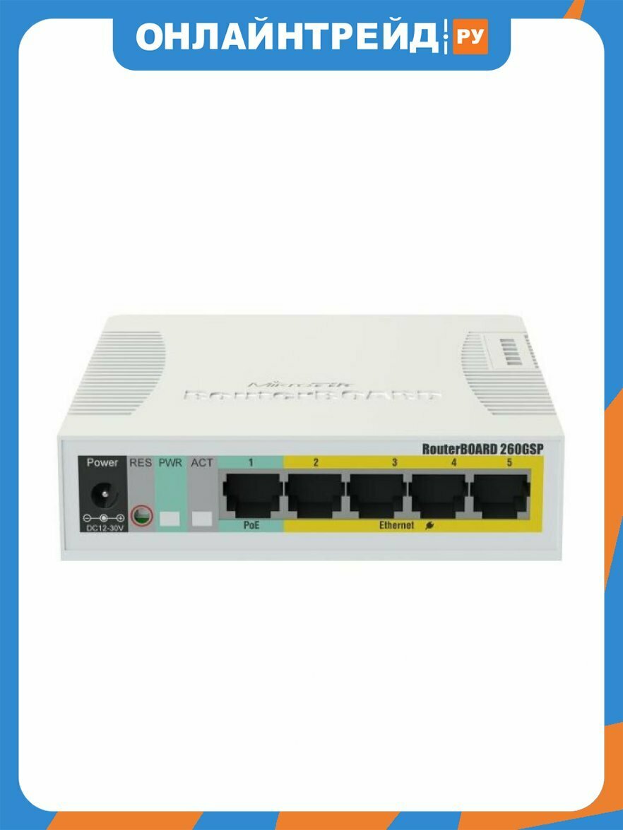 Коммутатор Mikrotik CSS106-1G-4P-1S