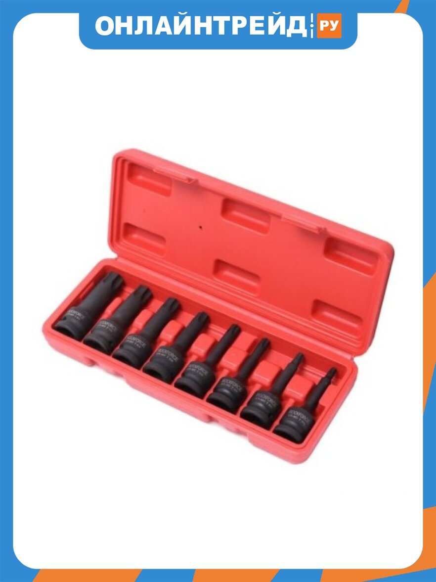 Набор головок-бит Rock Force RF-4088MPB 1/2", TORX, ударных , 8 предметов