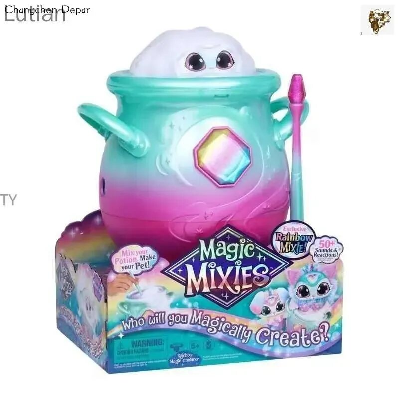 Эксклюзивный плюшевый котёл 20 см Magic Mixies с магическим запотеванием, комплектуется без дополнительных элементов