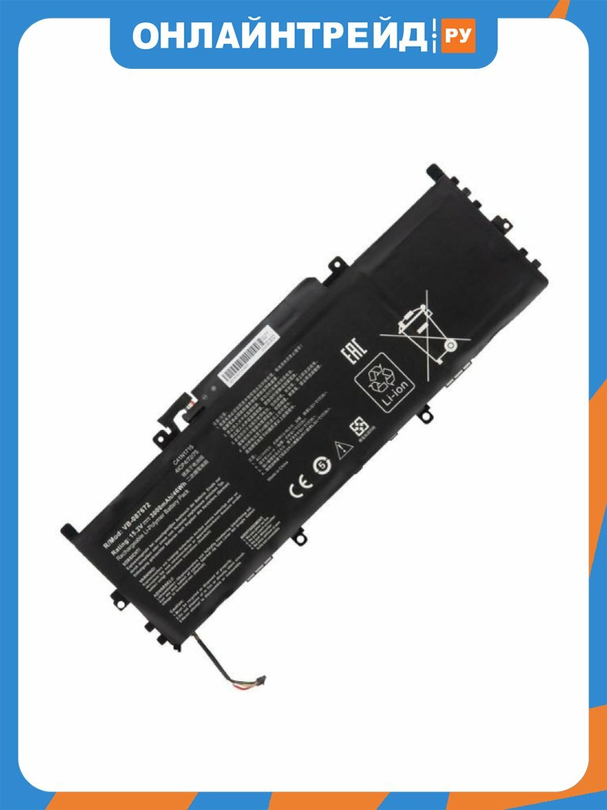 Аккумулятор Rocknparts для ноутбука Asus ZenBook U3100FN, U3100FN, U3100UN, UX331FN, UX331UA, UX331UA-1A, UX331UA-1B, UX331UA-1E, UX331UAL-1C, UX331UAL-1D, UX331