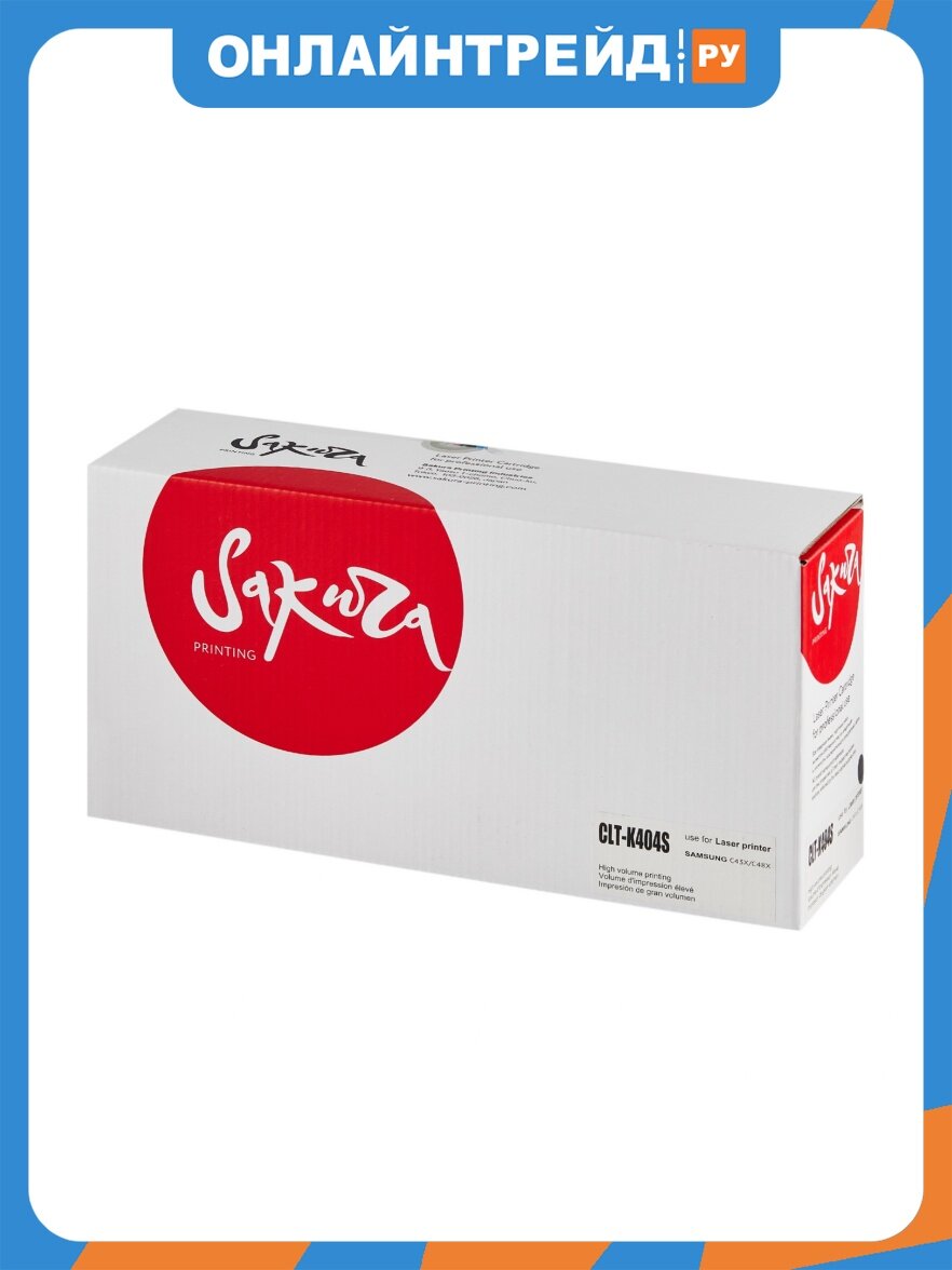 Картридж Sakura Printing Sakura CLTK404S для Samsung SL-C430/SL-C480, черный, 1500 к.