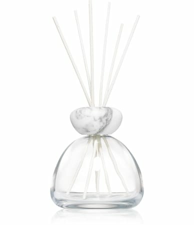 Аромадиффузор ультразвуковой millefiori air design marble glass clear white cap, белый
