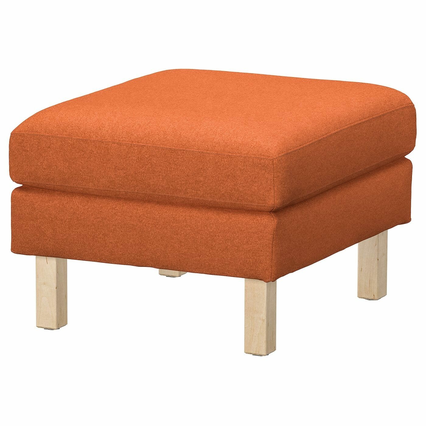 Пуф-подставка IKEA SALTSJOBADEN, красно-коричневая, текстиль, съемный чехол, для дома