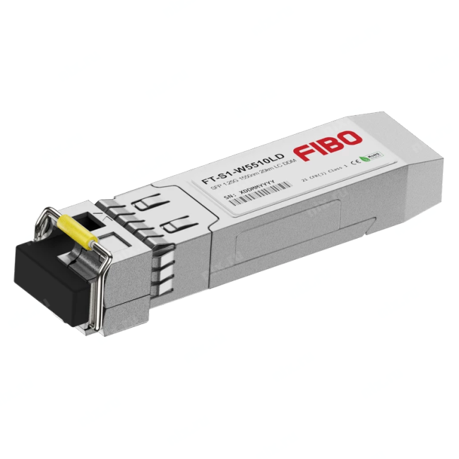FT-S1-W5510LD FIBO Трансивер/ FIBO SFP модуль WDM, 1.25G, 10 км, TX 1550 нм, RX 1310 нм, LC, DDM