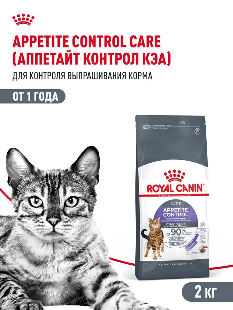 Сухой корм для кошек Royal Canin Appetite Control Care для контроля выпрашивания корма, 2 кг