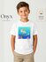 Футболка ONYX PRINTS, размер 152, белый