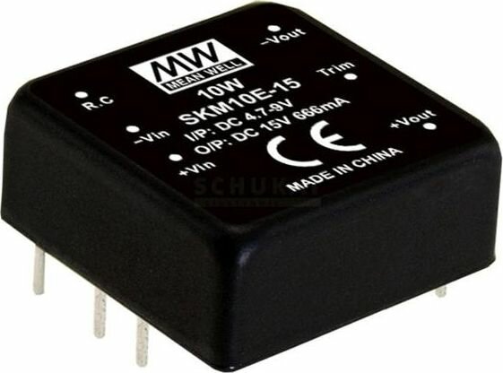MEAN WELL SKM10B-03 Преобразователь: DC/DC, 10Вт, Uвх 18-36В, 3,3ВDC, Iвых 2500мА, 1шт