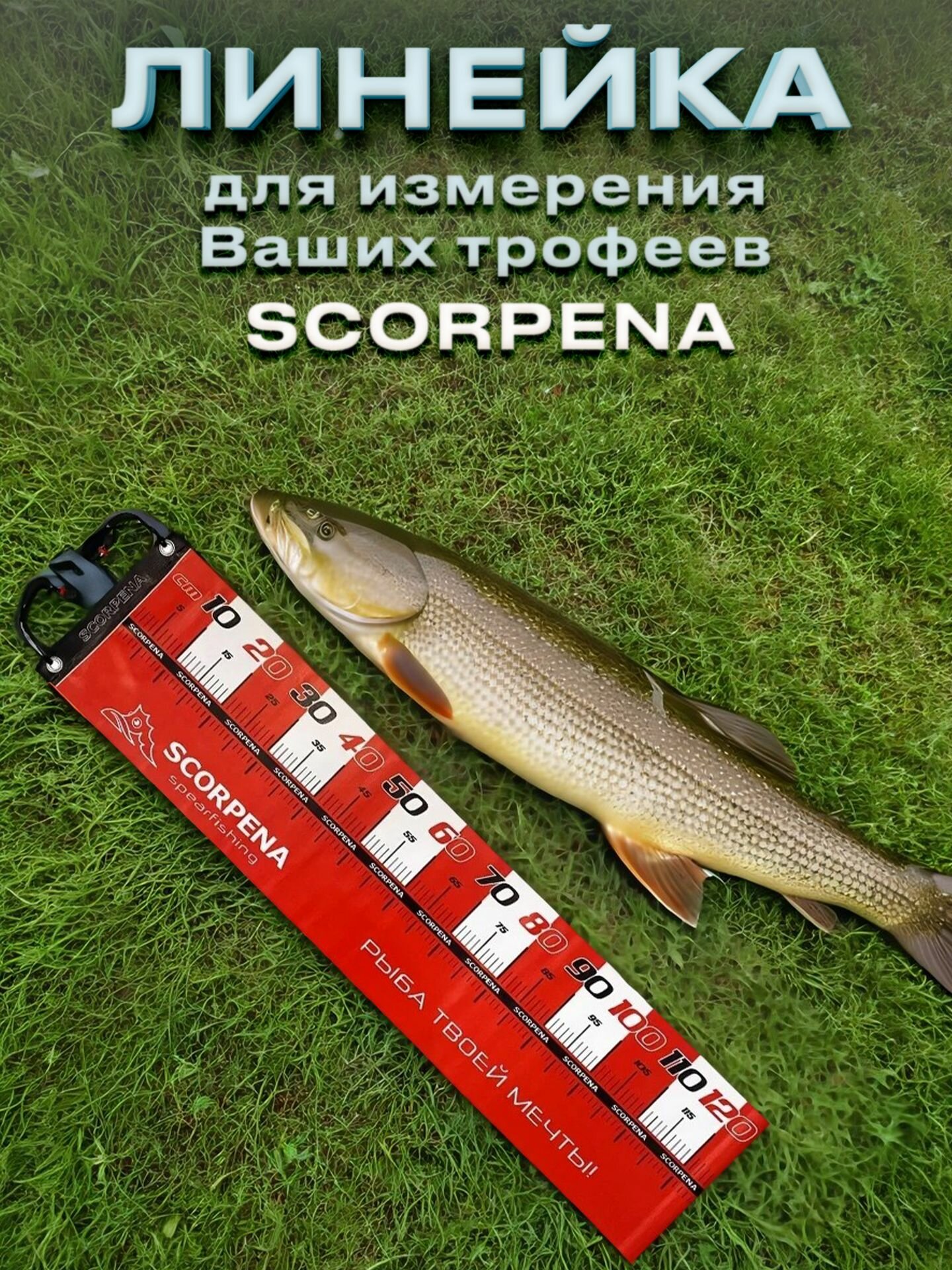 Линейка Scorpena для измерения рыбы