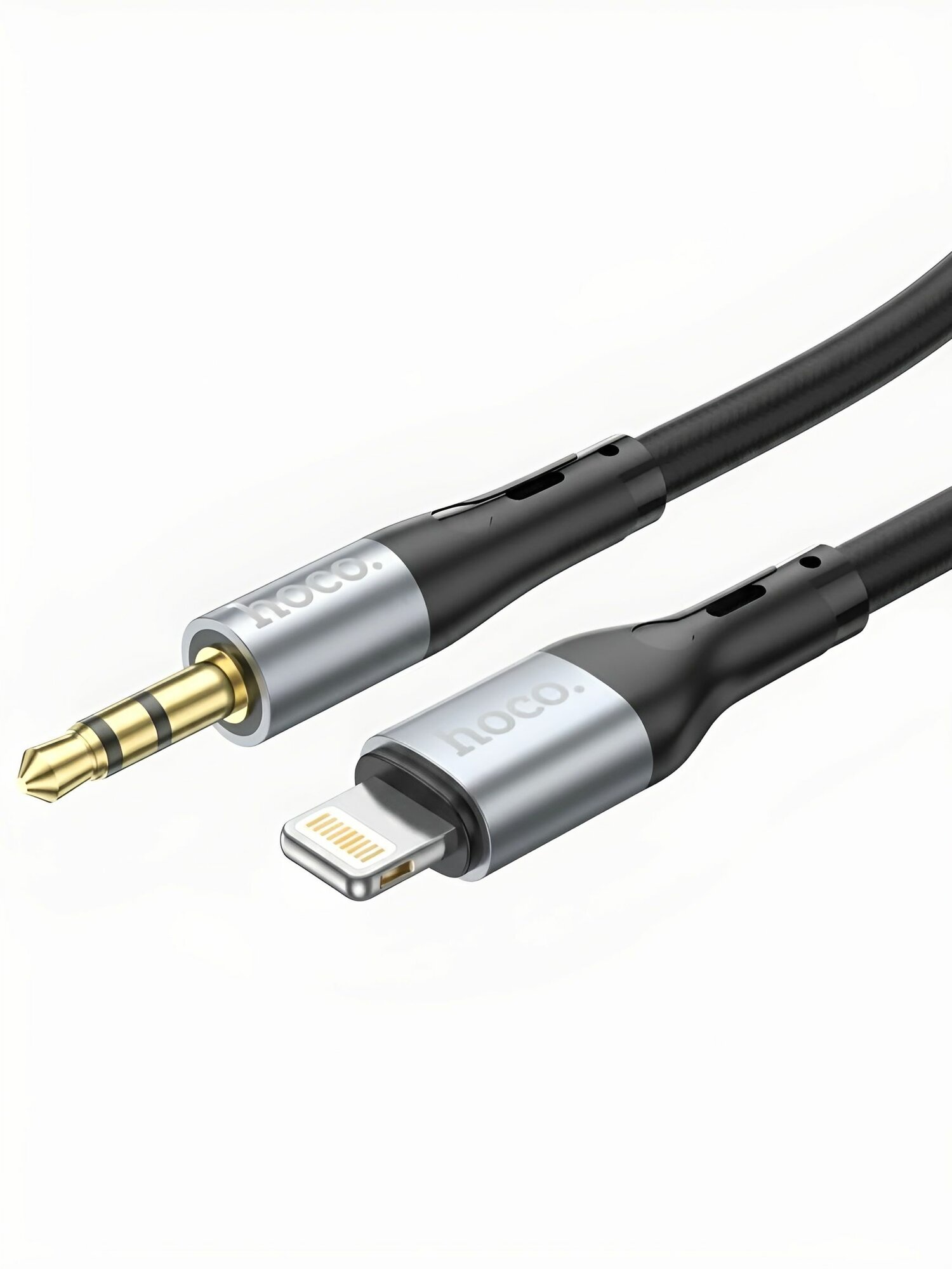 Аудио кабель AUX - Lightning для iPhone, аукс в машину для смартфона, силиконовый, 1м.