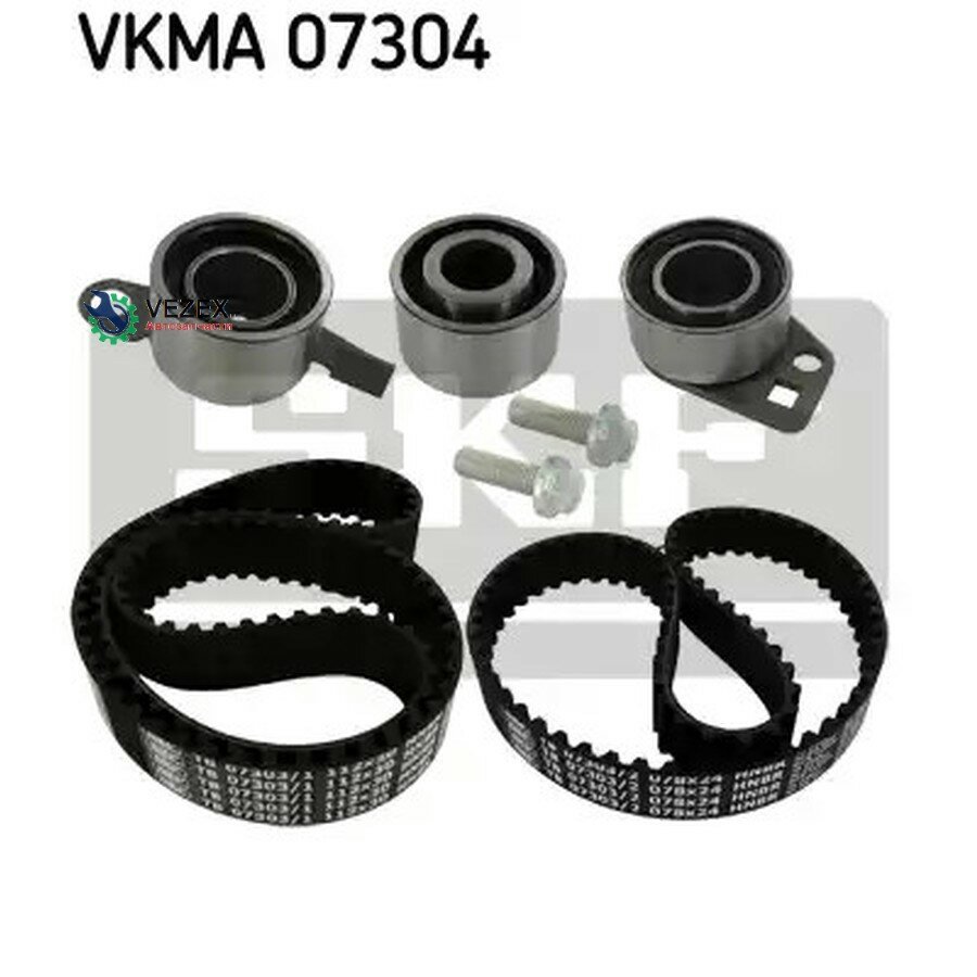 SKF VKMA07304 Ремень ГРМ зубчатый с роликами, комплект