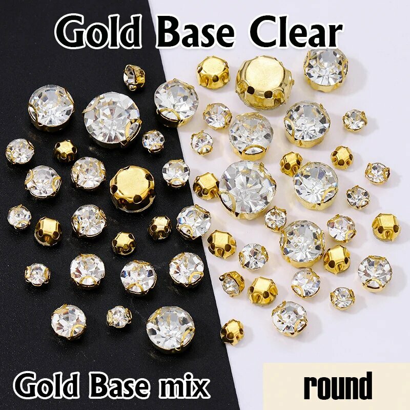 DUCRYSTAL Прозрачные хрустальные стразы для рукоделия 3-10 мм 5mm-100Pcs