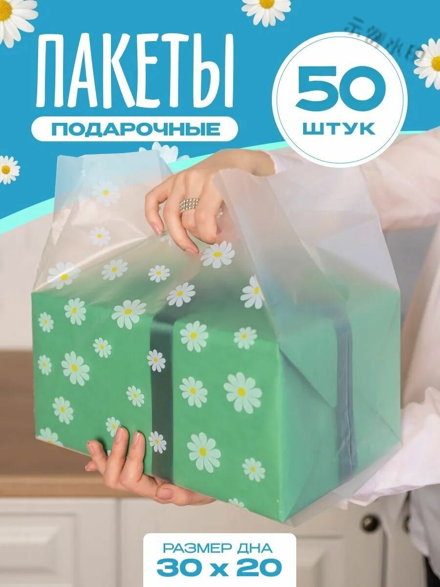 Пакет подарочный 20*30 см, 50 шт.