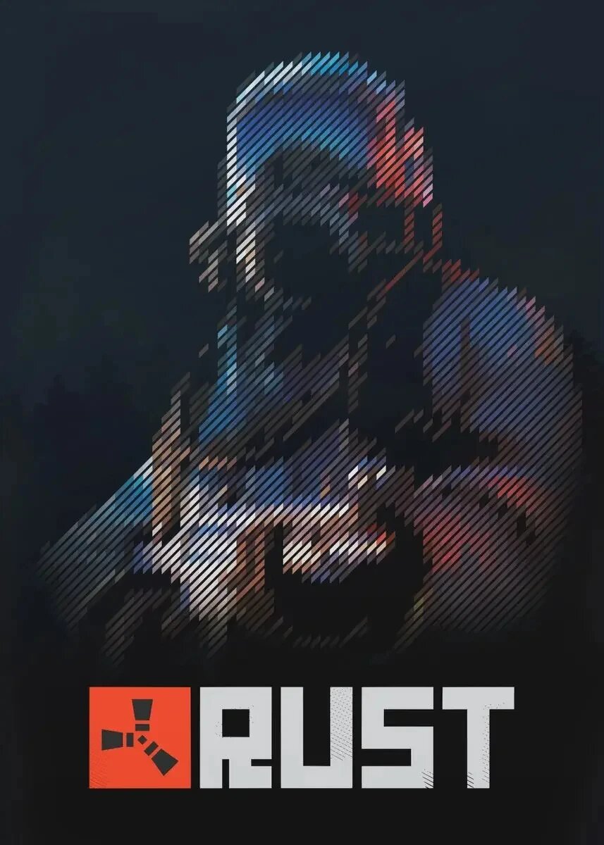 Печать на холсте RUST Survival, 40x50см, цвет 7