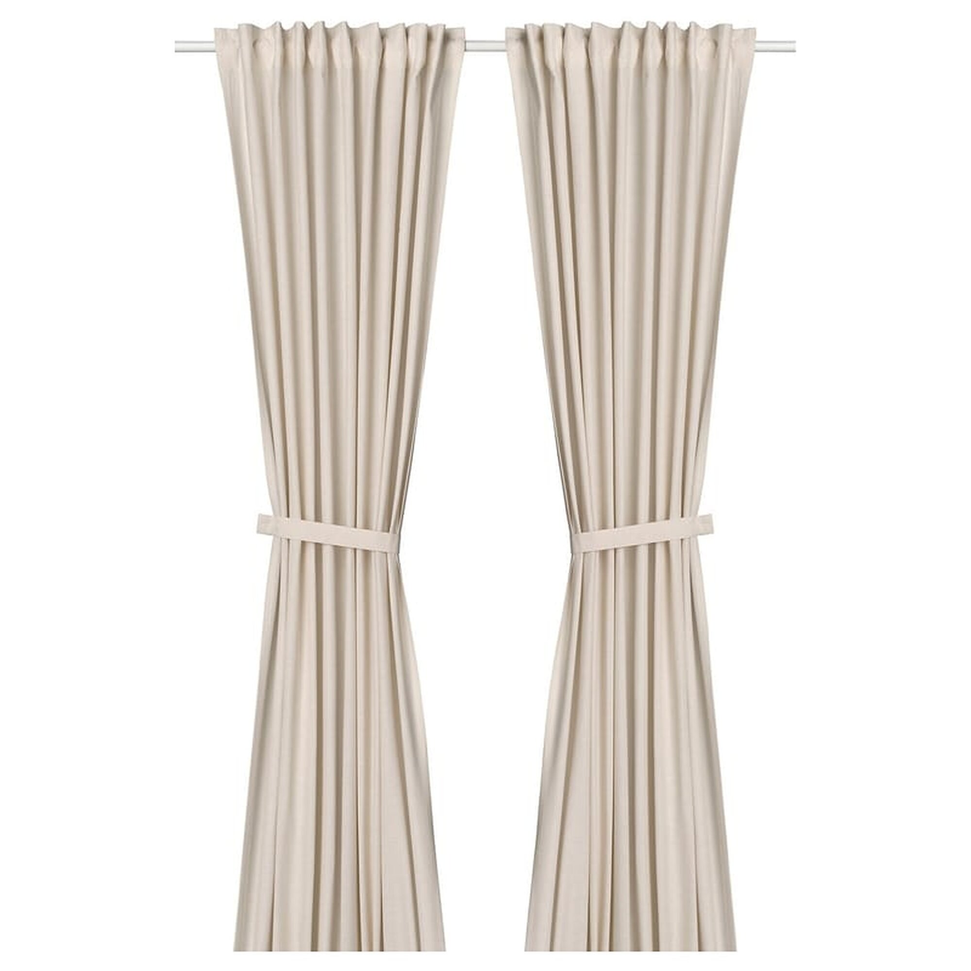 Занавеска ikea lenda 506.331.75, кремовый, 140x260 см, 2 шт