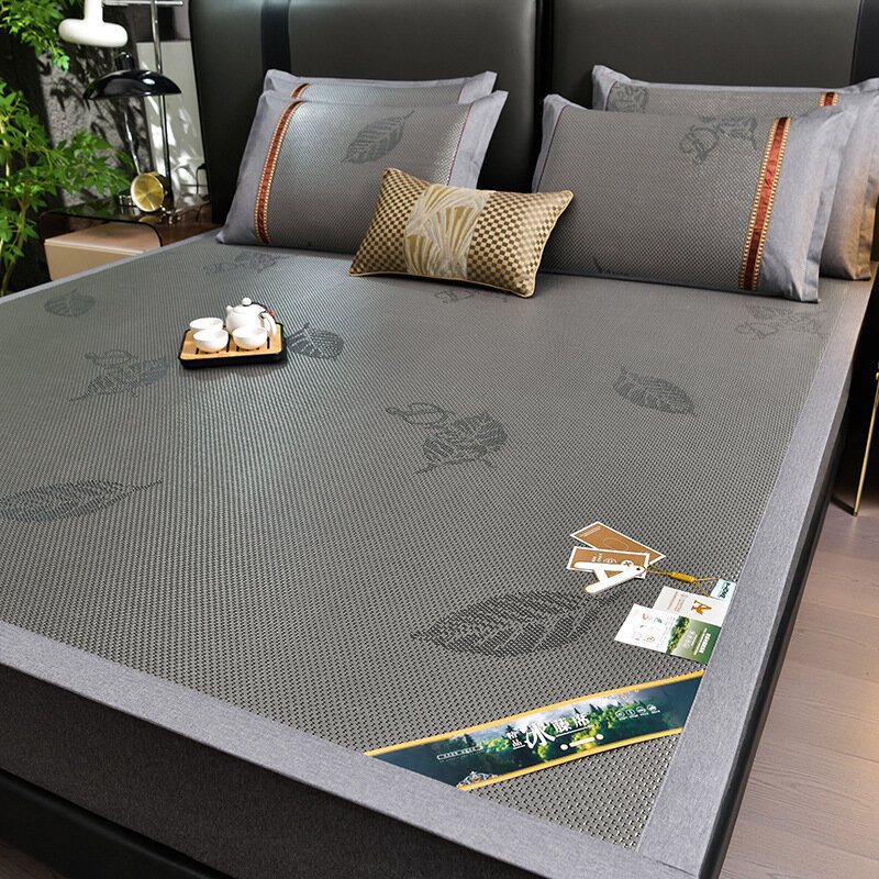 Утолщенный Yuye Ice Vine Mat Летний Складной Стиральный Охлаждающий Мат 90x195см 2-Комплект для Общежития