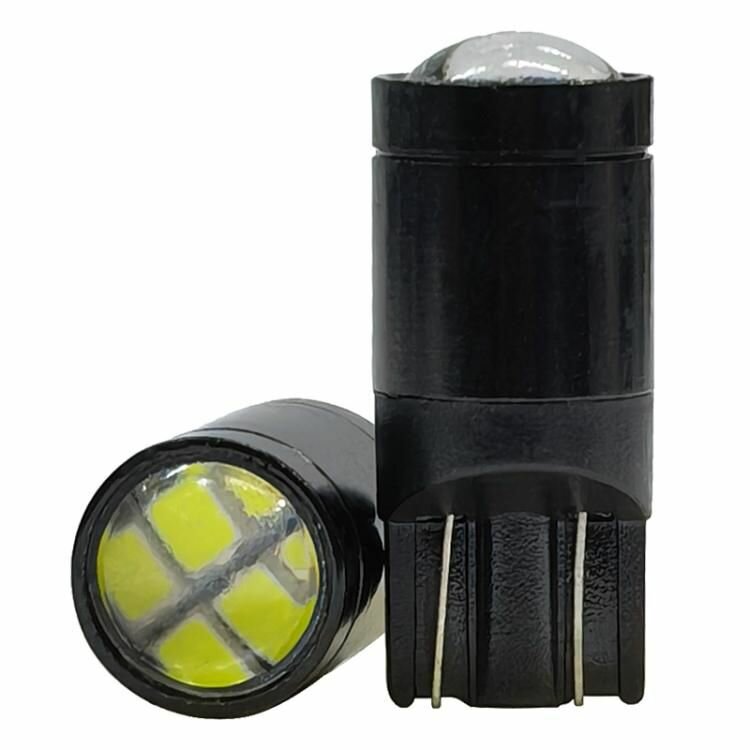 4шт T10 3014-6SMD Автомобильные габаритные огни Лампа номерного знака