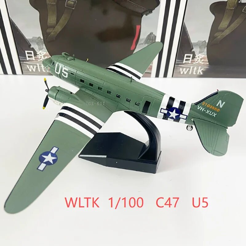 Металлический самолет C-47 U5 1/100