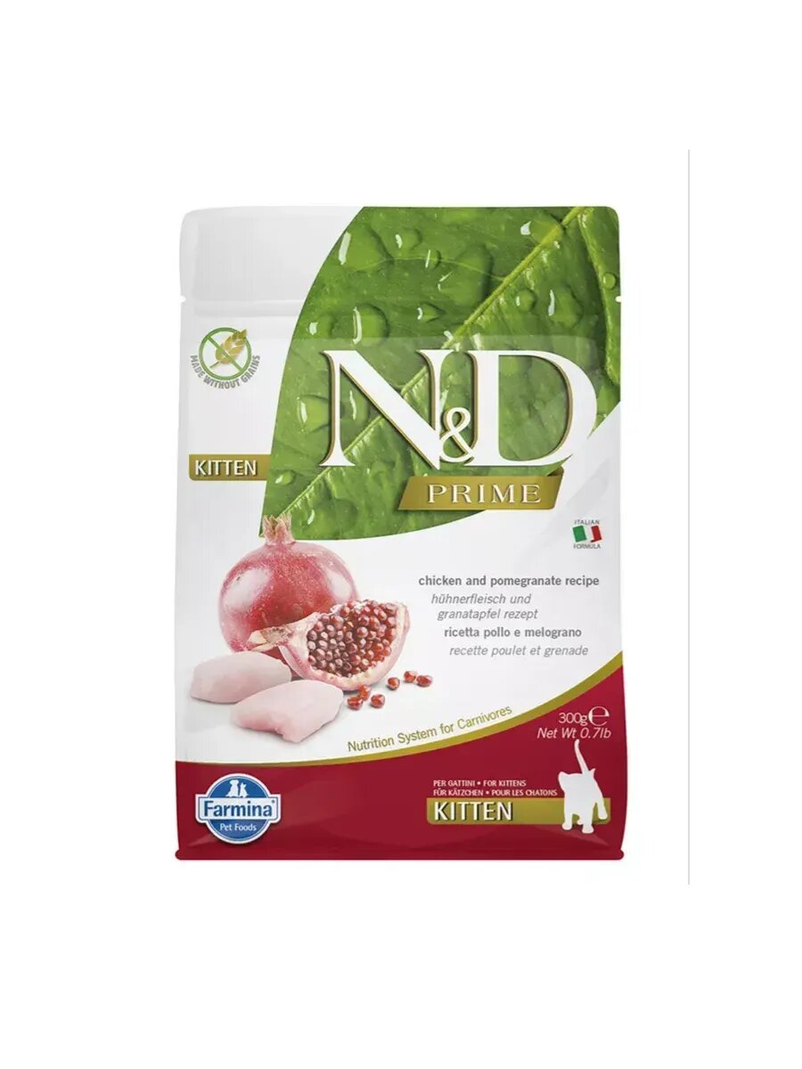 Корм N&D PRIME для котят курица с гранатом 300г
