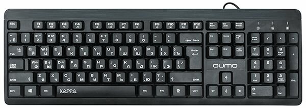 Клавиатура Qumo Kappa K17 проводная, USB Type-A, чёрный