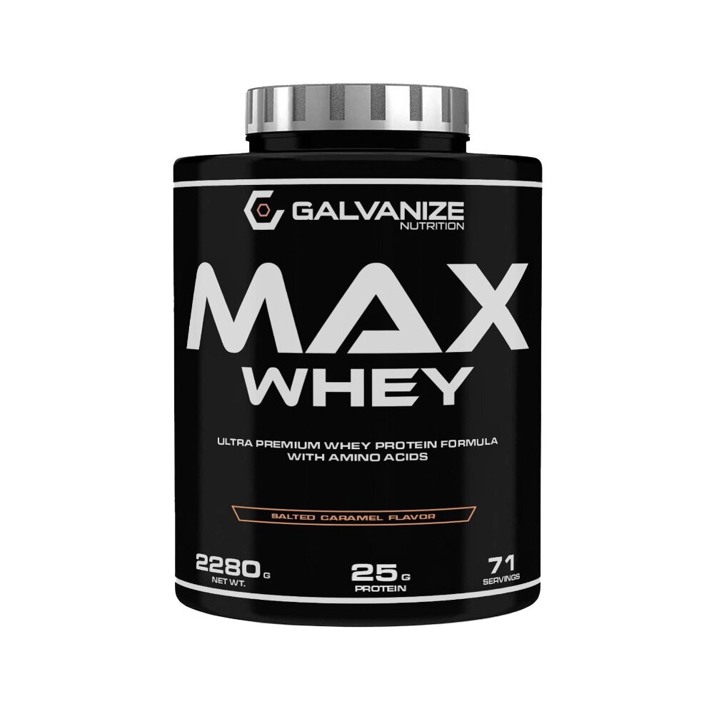 Протеин сывороточный Galvanize Max Whey, 2280 г, Вкус Strawberry / Клубника