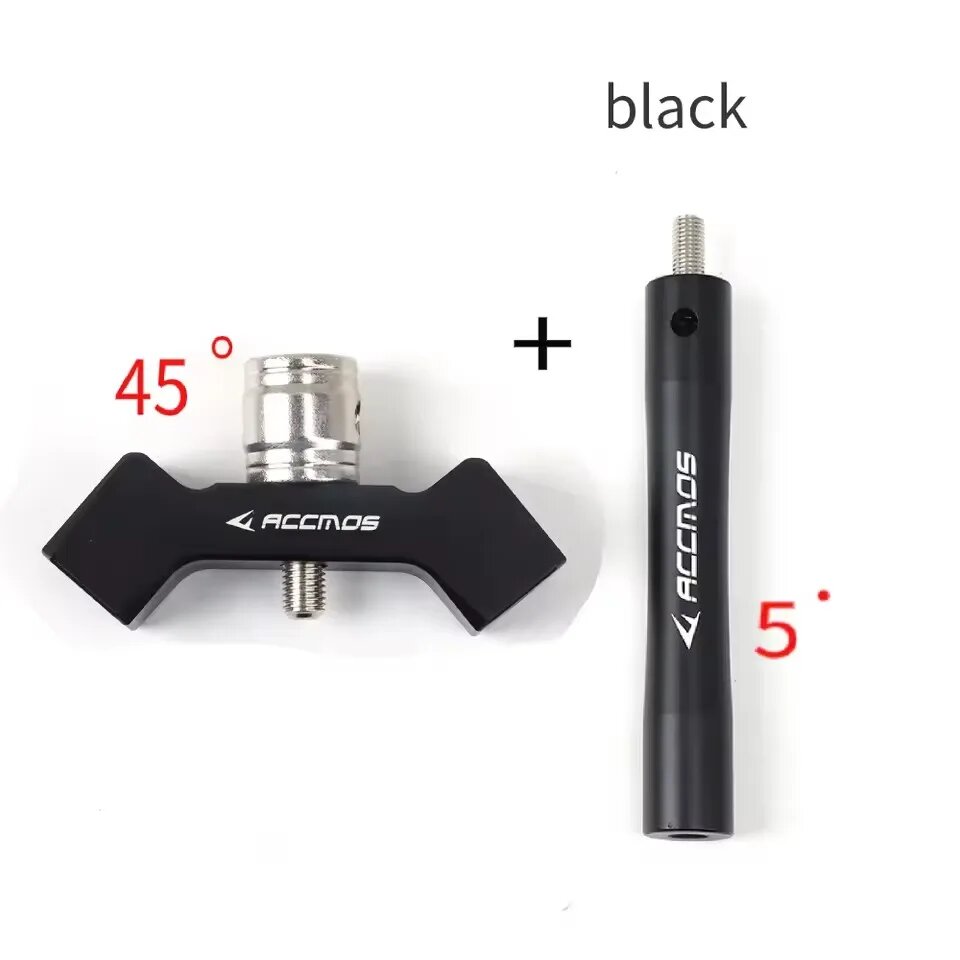 ACCMOS Стабилизатор лука 4/5 дюймов алюминиевый черный 5inch set black