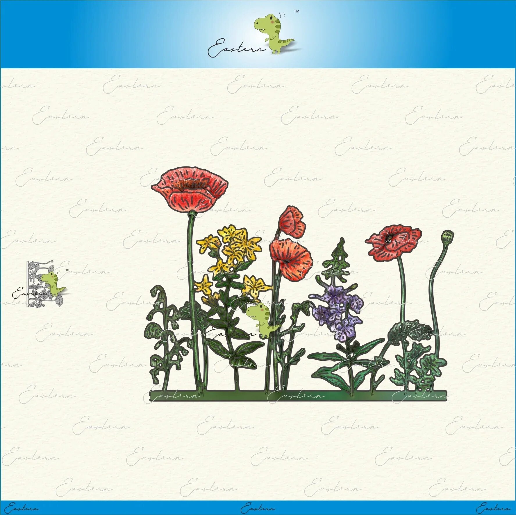 Металлические штампы Wild Borders 2, цвет: Matching color paper