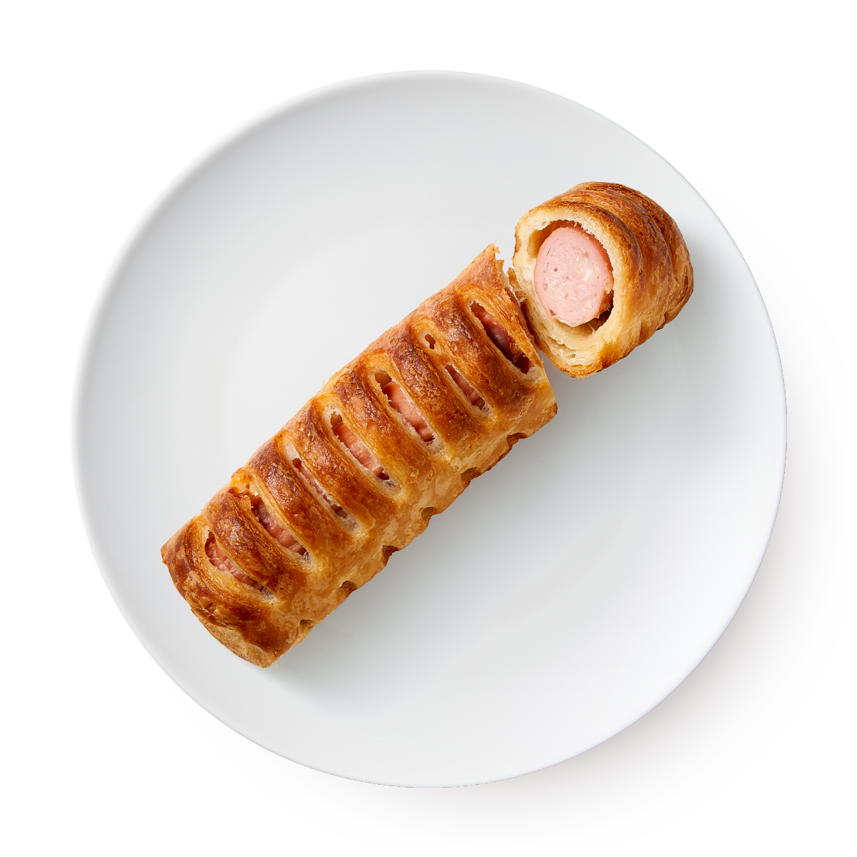 Слойка Братья Караваевы, с сосиской, сыром, перцем, чесноком, кардамоном