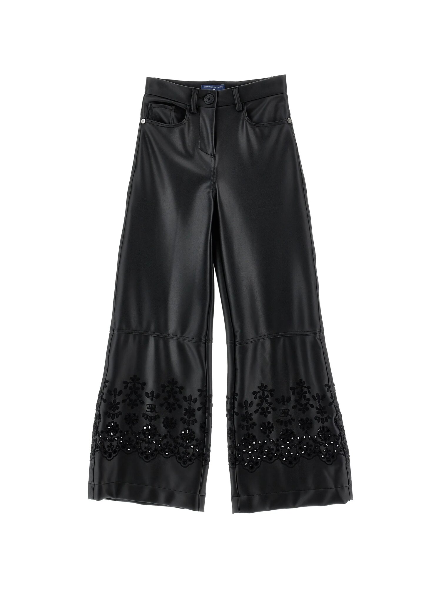 Брюки Ermanno Scervino Broderie-anglaise wide-leg trousers