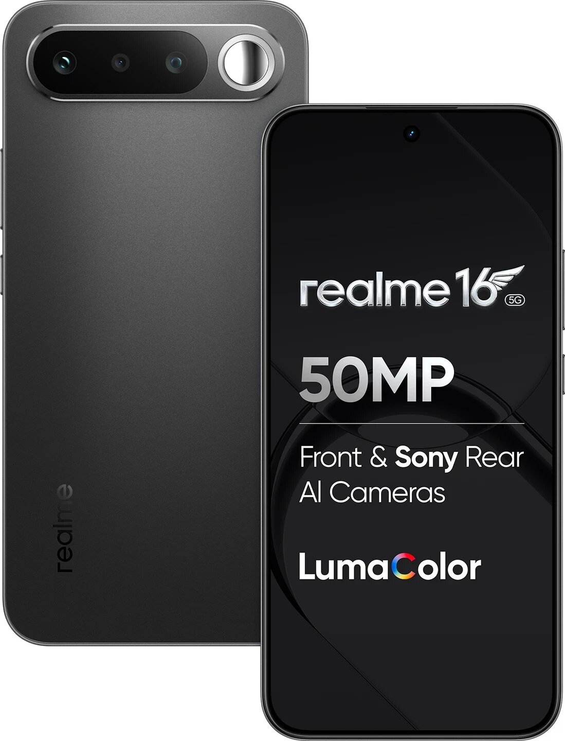 Смартфон realme 16 5G 8/256 ГБ Россия, Dimensity 6400 Turbo,6.57" AMOLED 120 Гц, Google-сервис