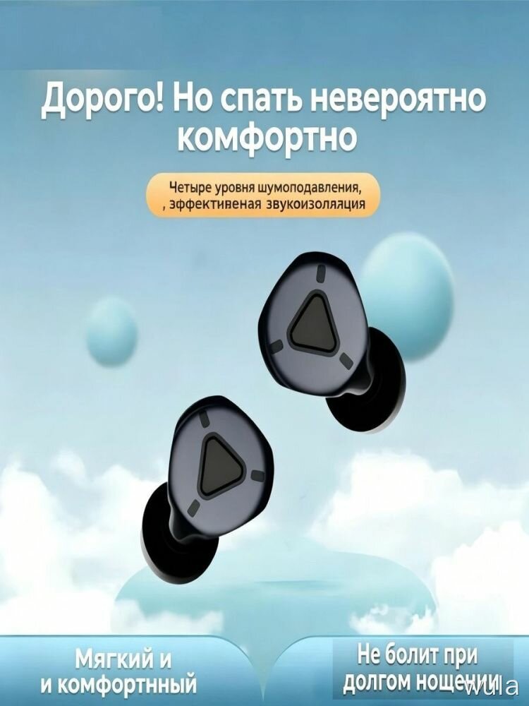 Беруши с шумоподавлением, звукопоглощающие и звукоизолирующие, многоразовые, для работы, учебы и сна.