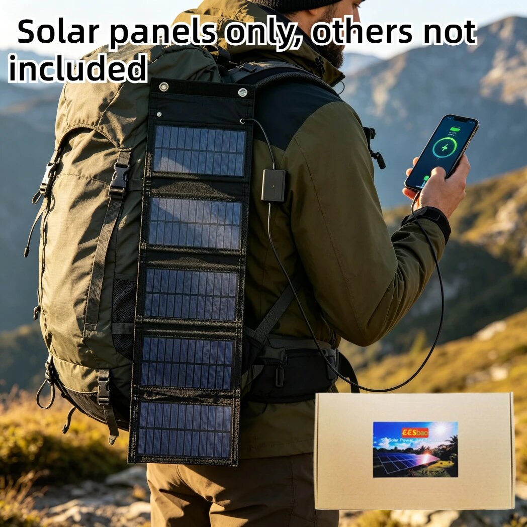 Складной солнечный зарядник 25-100Вт 5 Folding 70W
