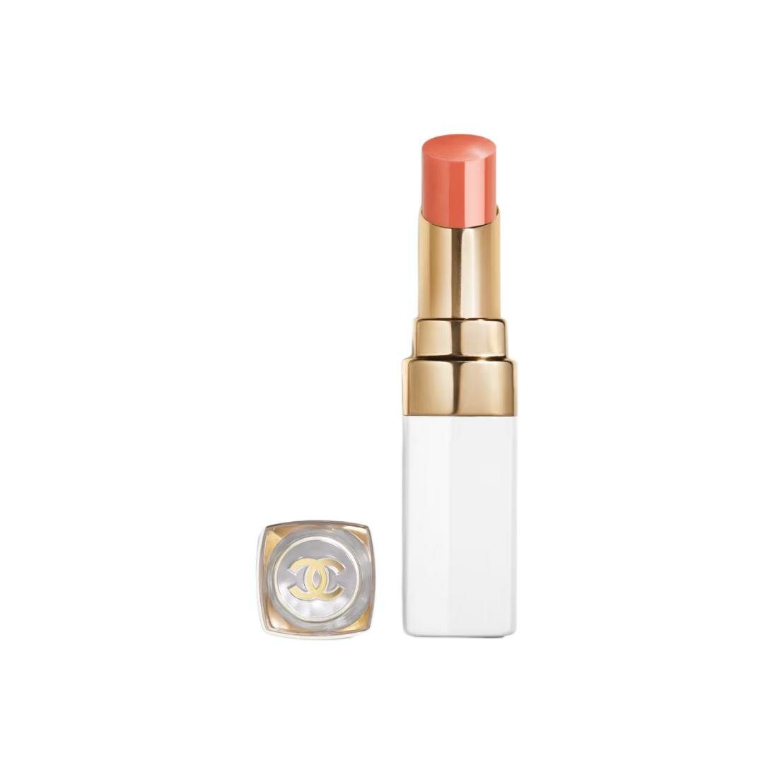 Помада женская CHANEL Miss Cocoa Bright Lip Balm, White Tube Cream Moisturizing Natural Cosmetics