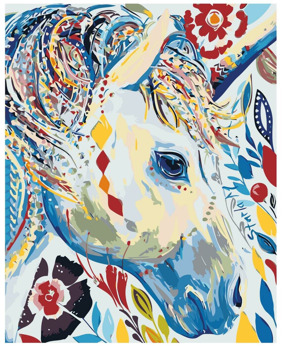 Картина по номерам, 40 x 50, A465, лошадь