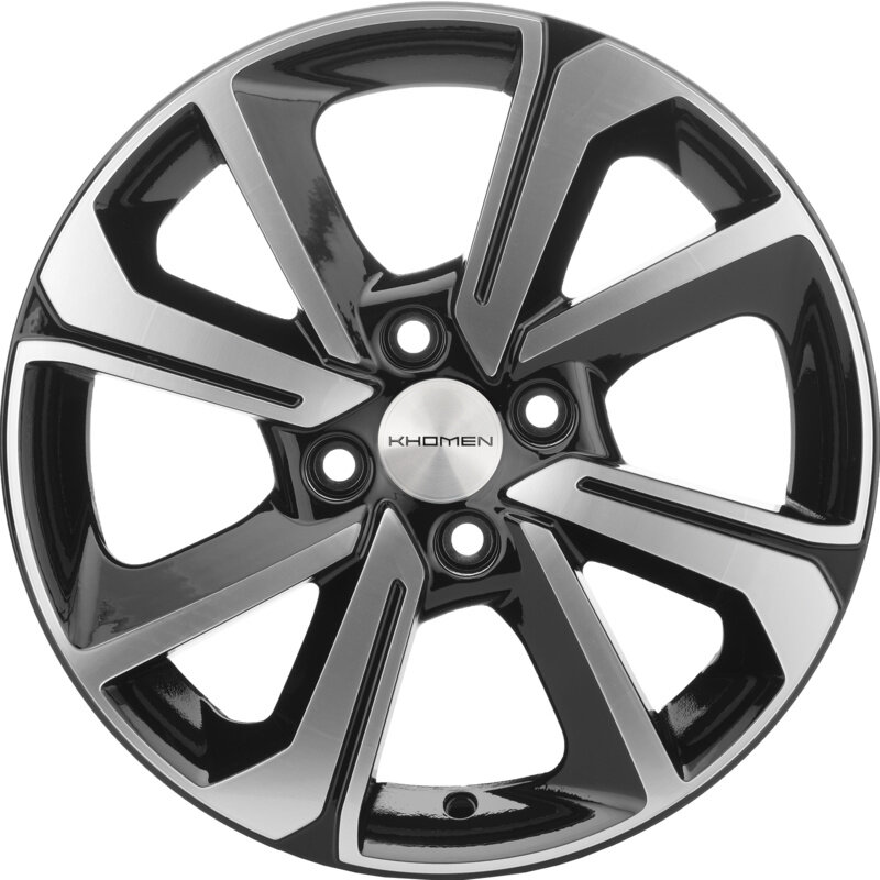 Литой колесный диск Khomen Wheels KHW1501 (XRay) 6x15/4x100 ET37 D60,1 Black-FP