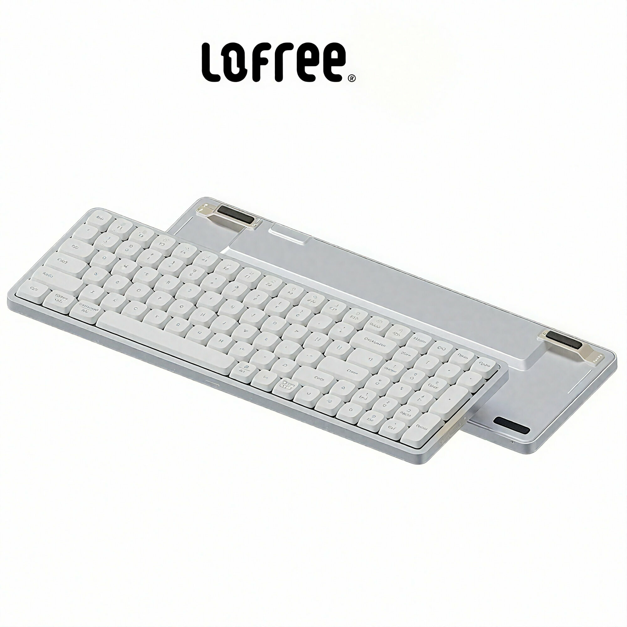 Механическая клавиатура Lofree Xiaoshun, беспроводная Bluetooth, ультратонкая, для офиса и ноутбуков, 100 клавиши, белый