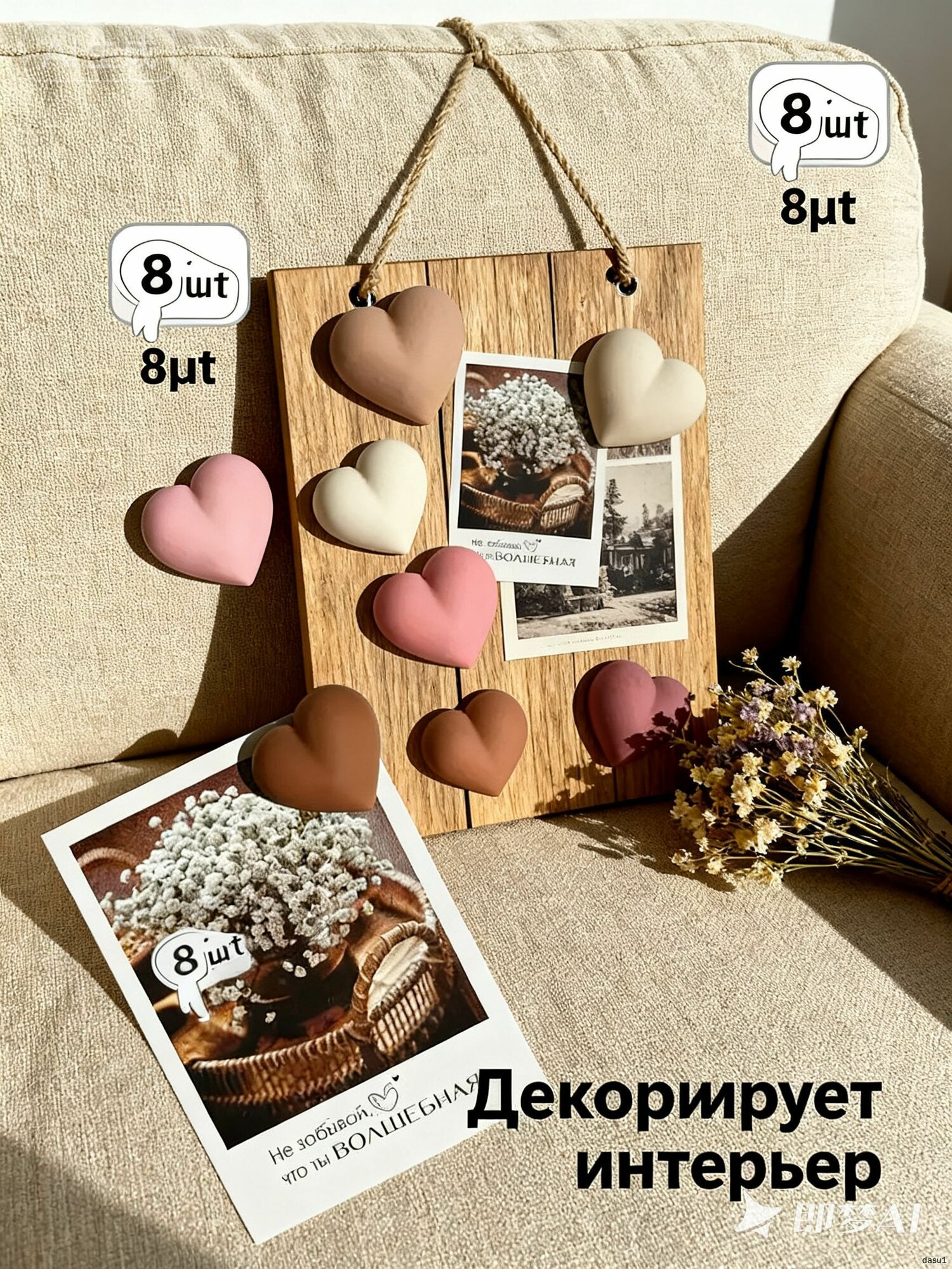 Мощный магнит 8 шт