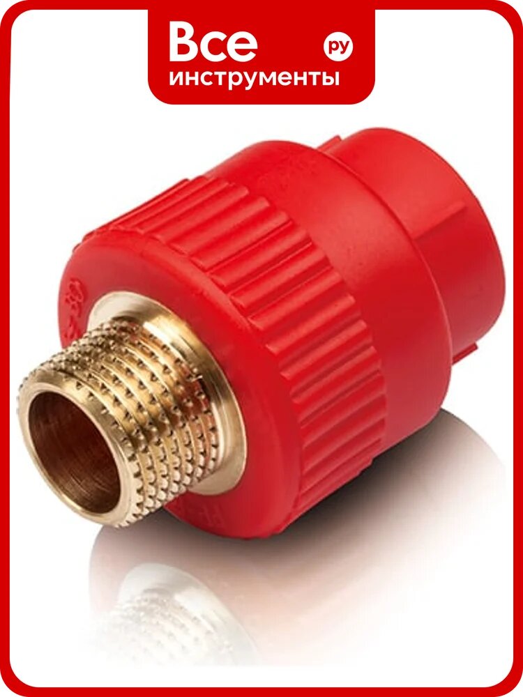 Резьбовая муфта Blue Ocean "Fire Secure" (нар) - 25x1/2", противопожарный полипропилен Fire-S-B1 PPRF/EA(R)-25х1/2"