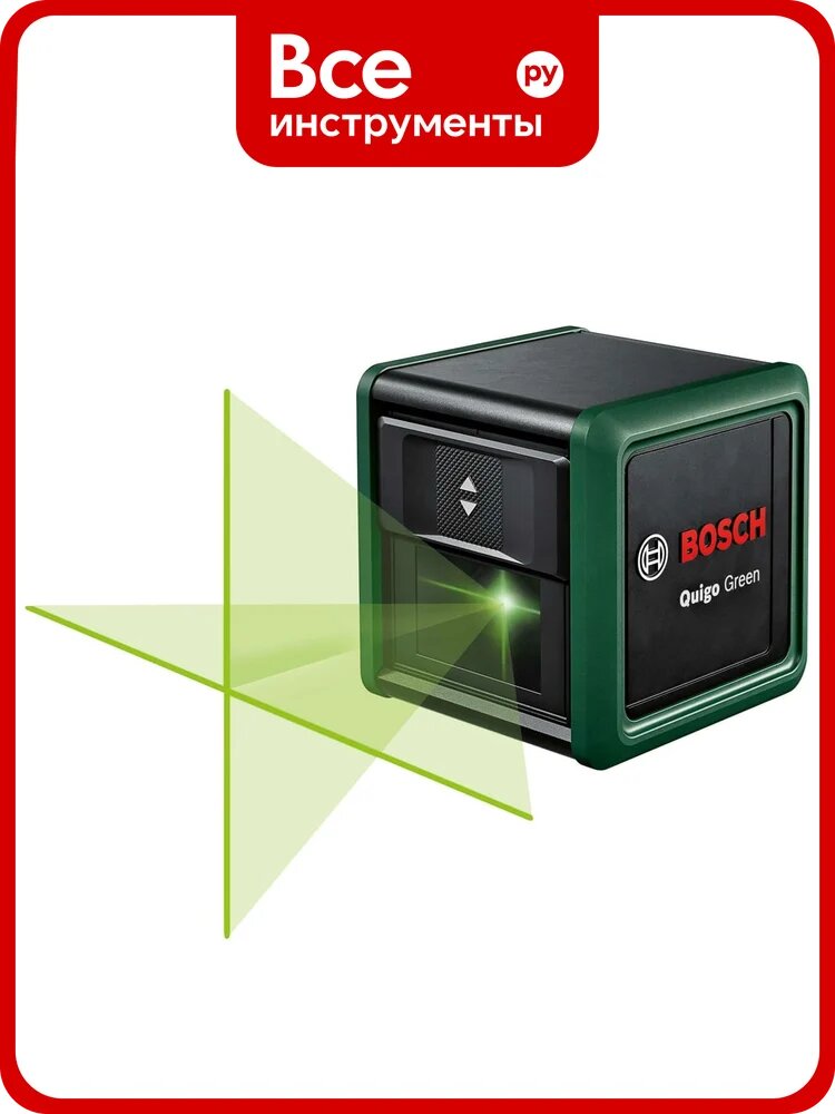 Лазерный нивелир Bosch Quigo Green 0603663C20 автоматическое выравнивание линейный тип для укладки плитки и пола