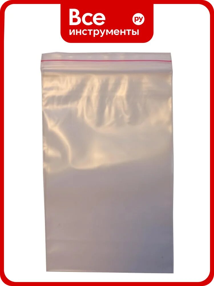 Пакет ООО Комус с замком Zip Lock 25x35 см, 100 мкм, 100 шт 1691885, защищенная