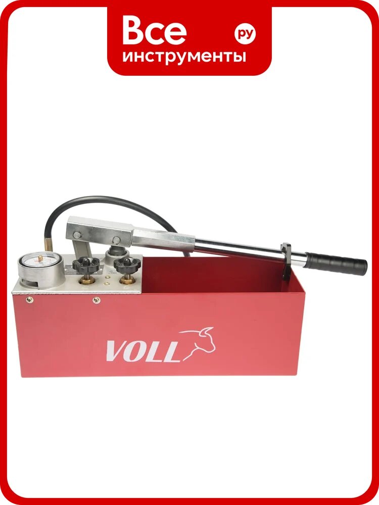 Опрессовочный насос VOLL V-Test 50R, для специализированных работ, 13 л, 60 бар