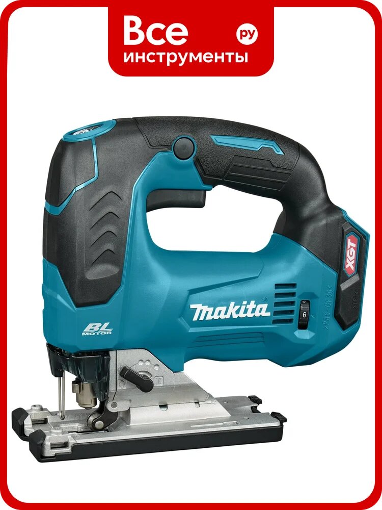 Лобзик Makita XGT BL JV002GZ, бесщеточный, 40 В, с подсветкой, с возможностью подключения пылесоса