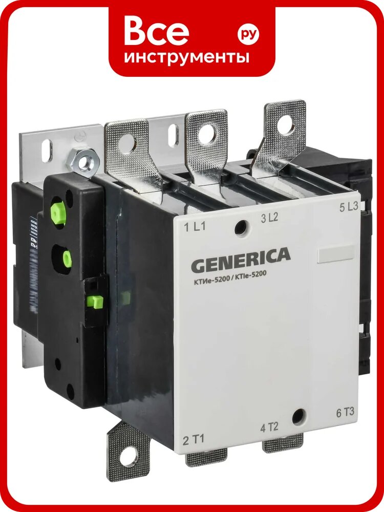 Контактор GENERICA КТИе-5200, 200А, 230В/АС3 KKTE50-200-230-10