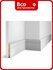 Плинтус COSCA DECOR AP17 под покраску, белый, 115x16x2400 мм, МДФ, с пазом СПБ07...