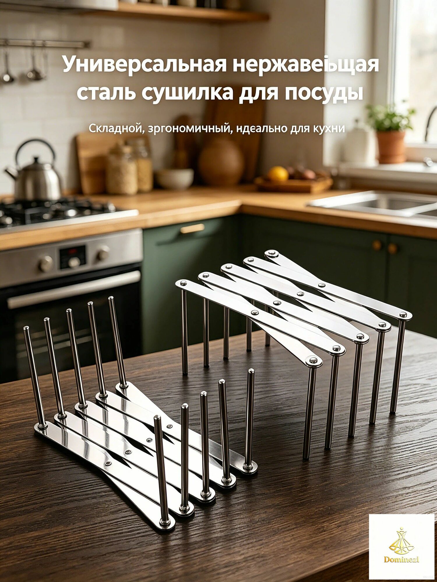 Держатель кухонный для крышек, для сковород, тарелок, кастрюль, 48.7 см х 13 см х 7.2 см, 1 шт