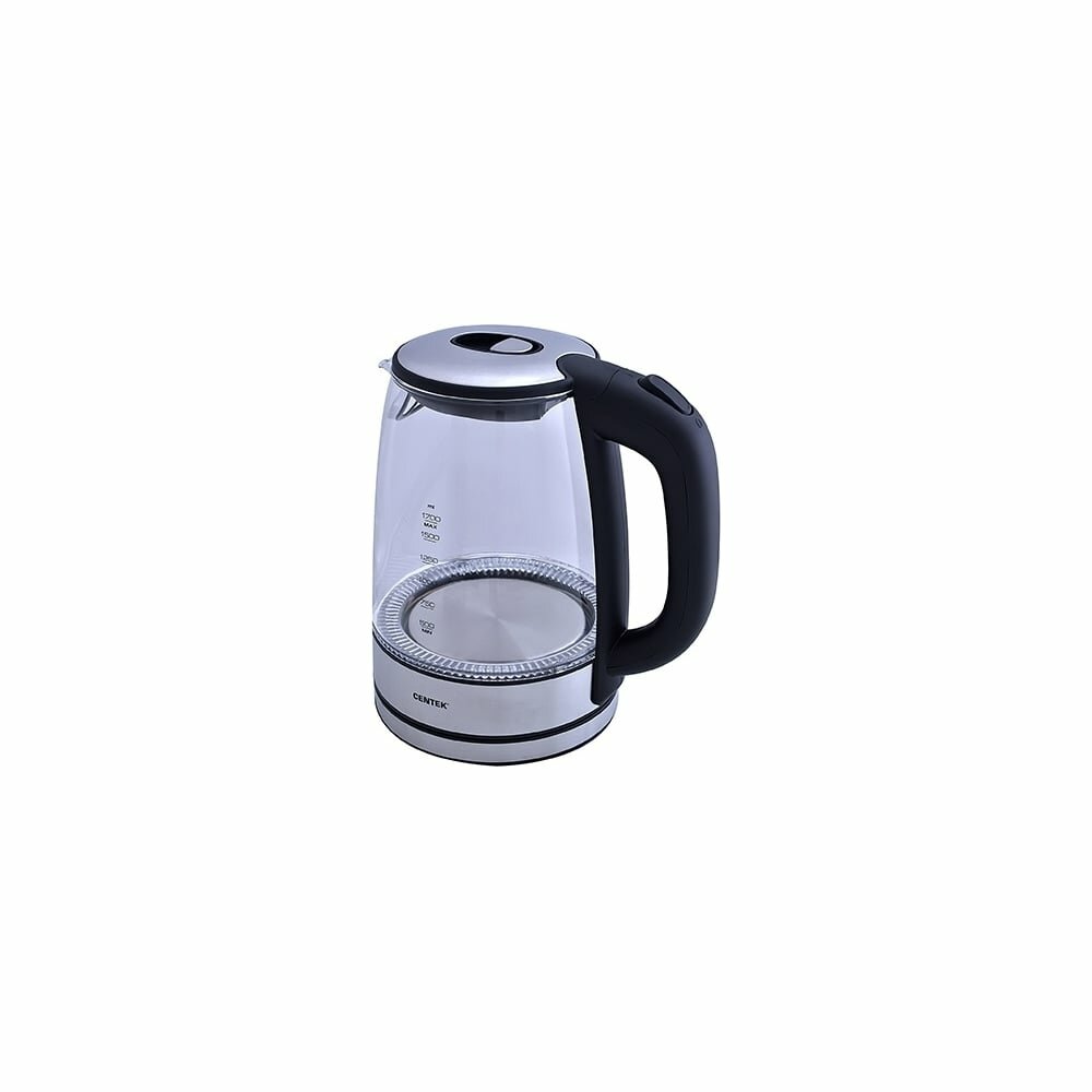 Чайник Centek стекло 1.7л, 2200Вт, внутр. LED подсветка, защита от вкл б/воды CT-0030 — фото 1